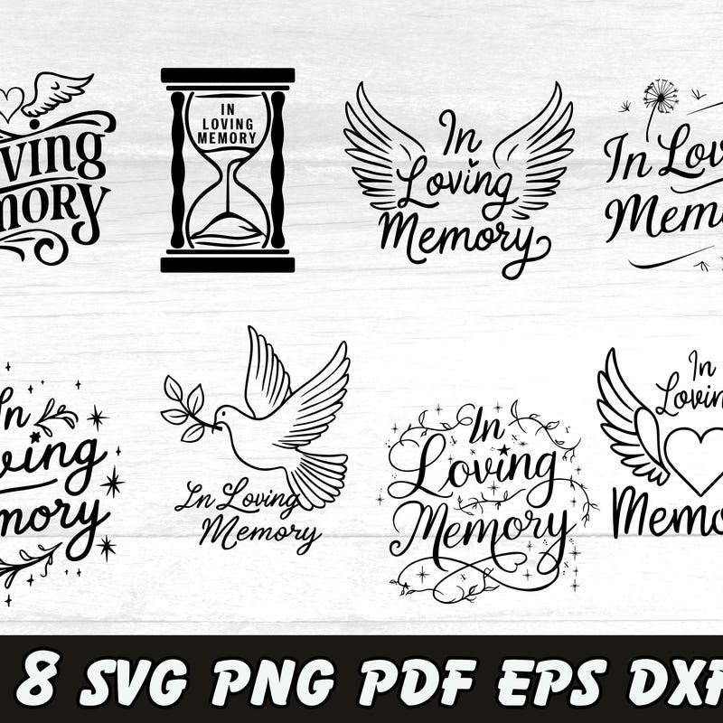In Loving Memory Svg - Etsy