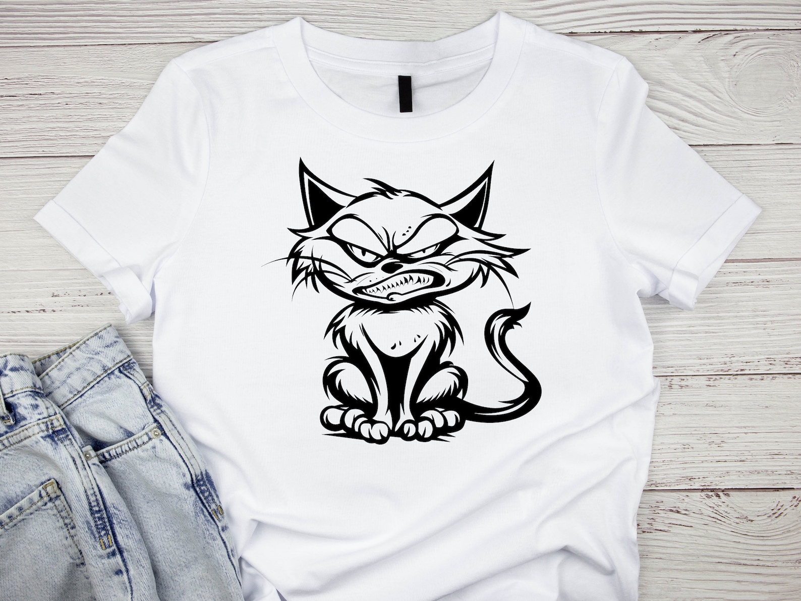 Angry Cat Svg |spooky Cat SVG Png Def Eps Pdf - Evil Cat Svg, Cat Svg ...