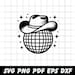 Disco Cowboy Hat | Cowgirl Hat | Bachelorette Png Svg | Disco Ball Svg ...