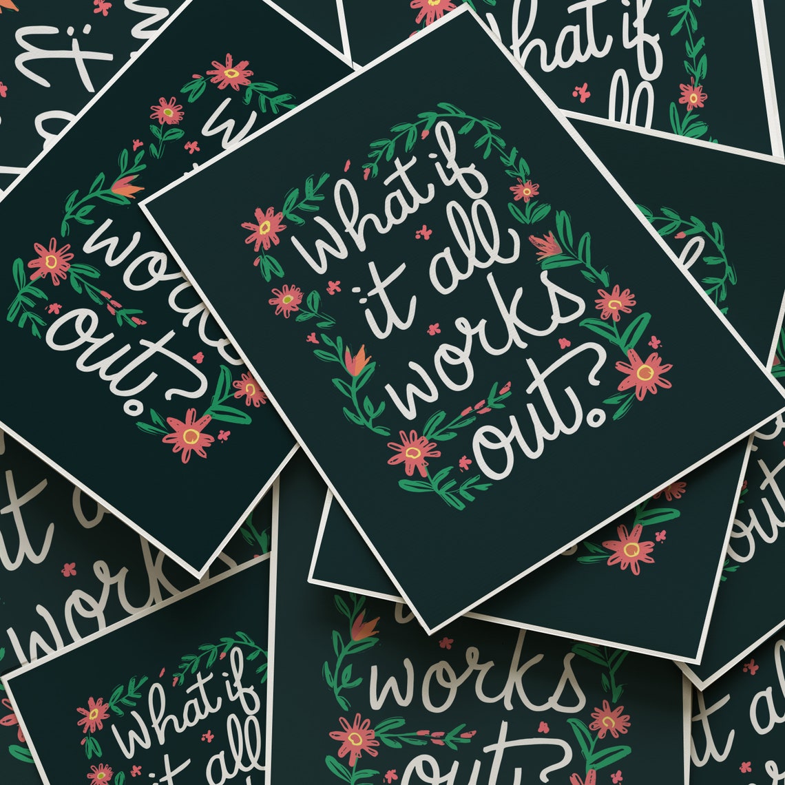 What If It All Works Out Print, Printable Wall Art, Trendy Wall Art ...