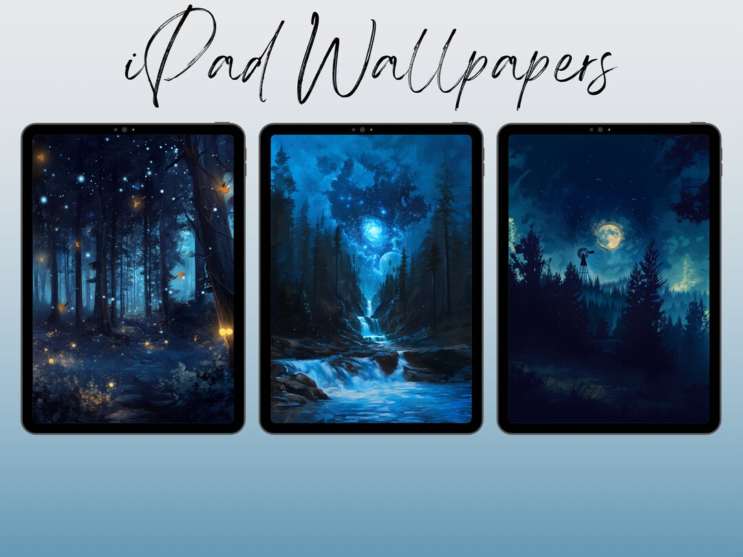 Whimsical Forest iPad Wallpaper | Instant Download | Nature Inspired ...