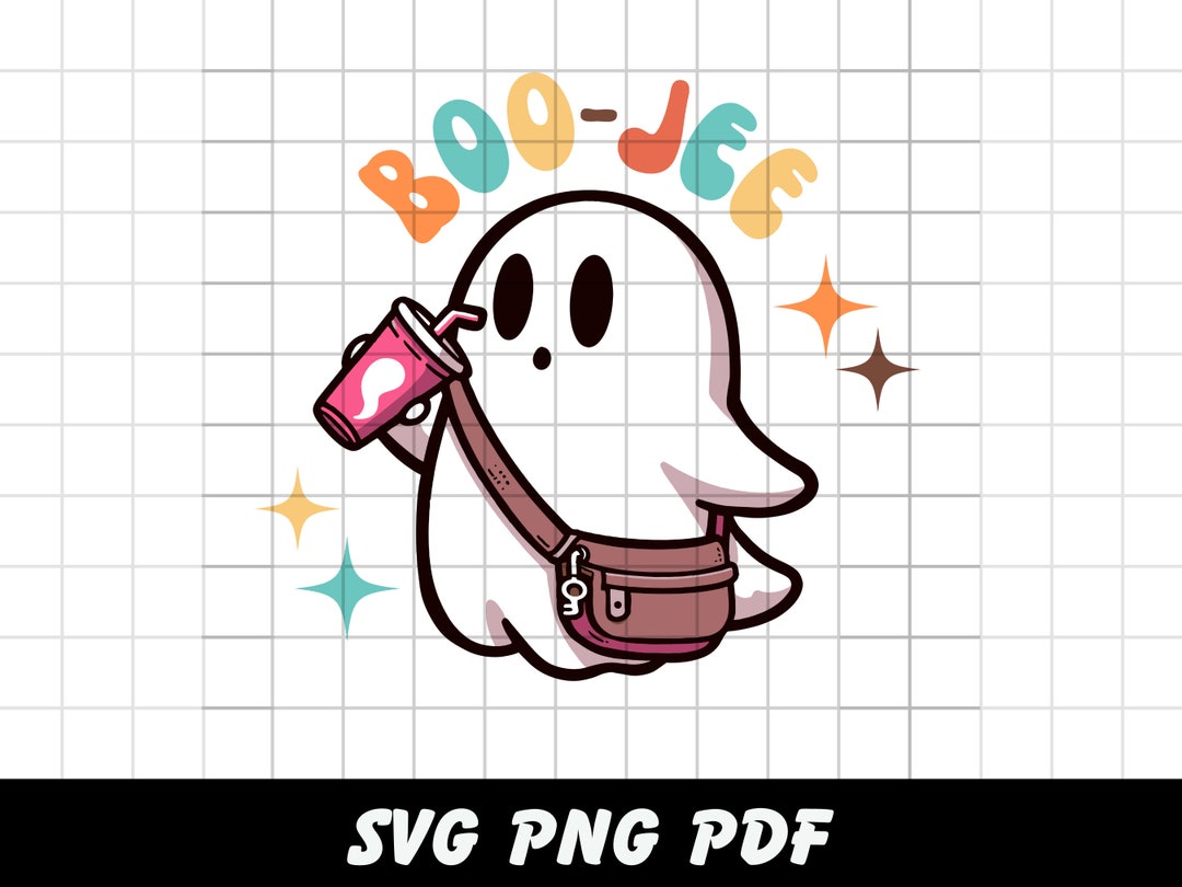 Boo Jee Png Svg Boujee Png Retro Halloween Svg Boojee Shirt Design - Etsy