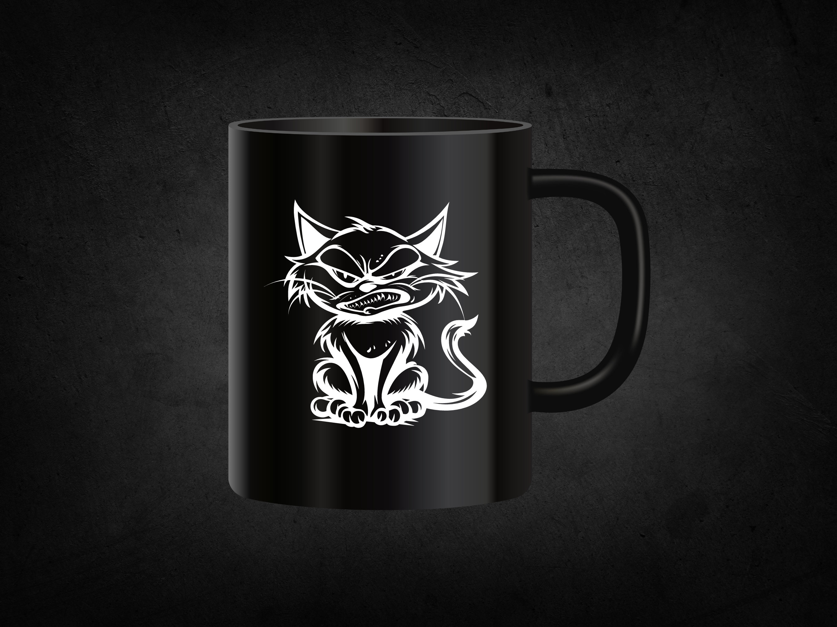 Angry Cat Svg |spooky Cat SVG Png Def Eps Pdf - Evil Cat Svg, Cat Svg ...