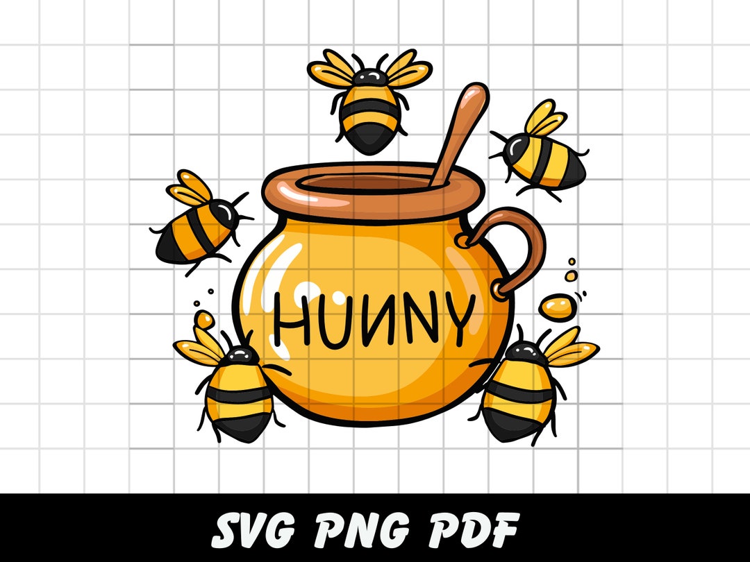 Hunny Svg Hunny Png Classic Winnie the Pooh Svg Svg Png Pdf and Svg ...