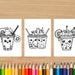 Cute Coloring Pages Boba | Boba Coloring Book | Instant Download ...