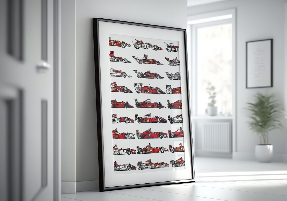 Ferrari F1, F1 Poster (instant / Digital Download) - Etsy