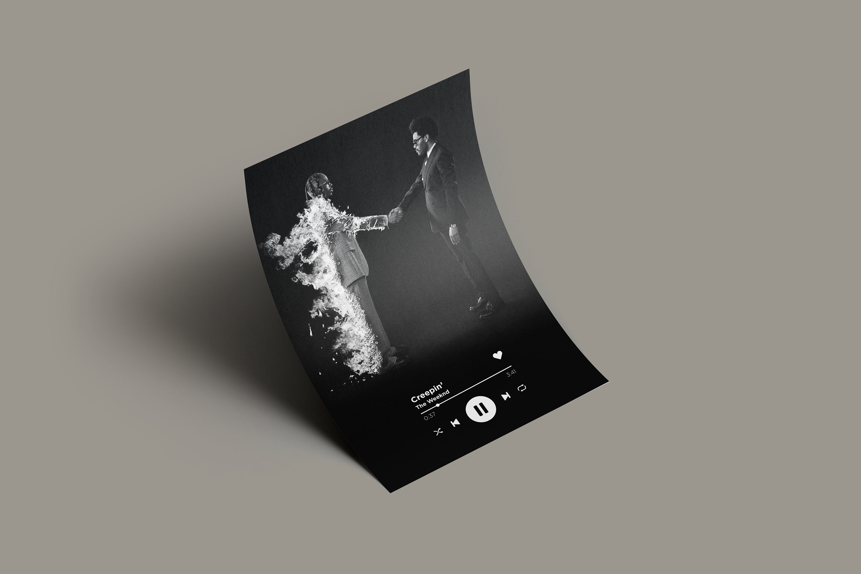 The Weeknd, Creepin Cover Poster (instant / Digital Download) - Etsy