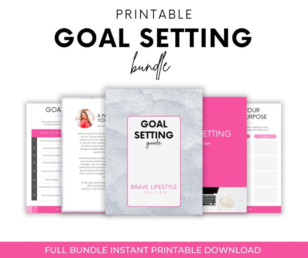 Goal Setting Guide I Brave Lifestyle Editon - Etsy