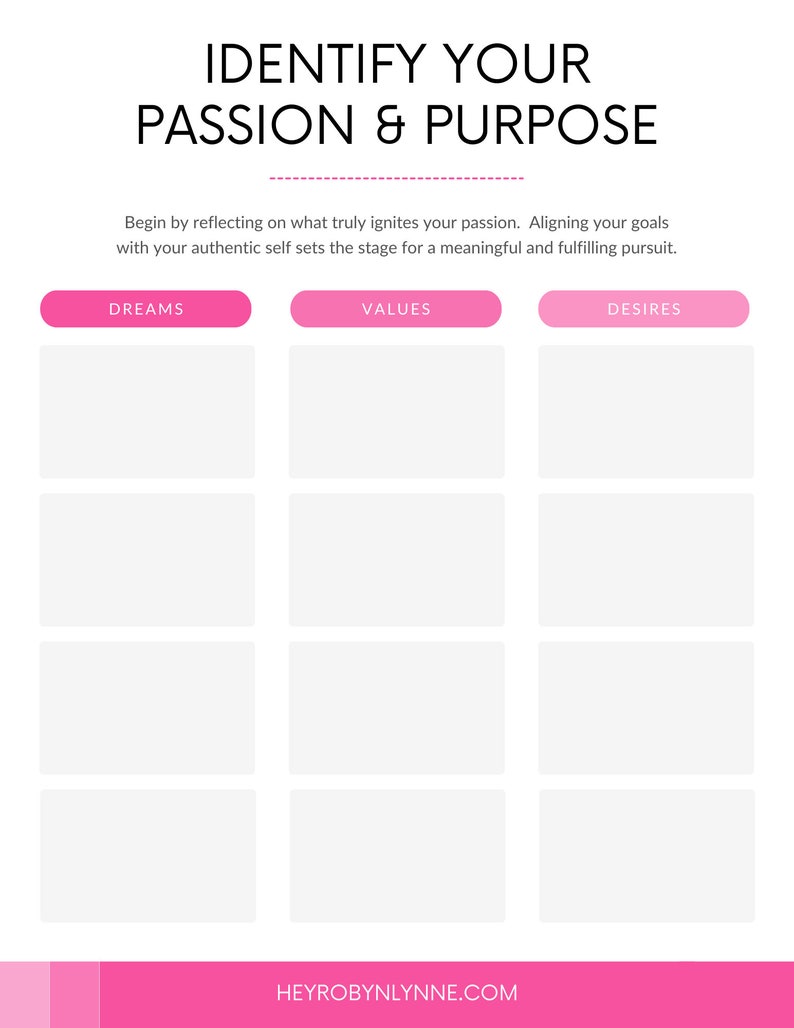 Goal Setting Guide I Brave Lifestyle Editon - Etsy