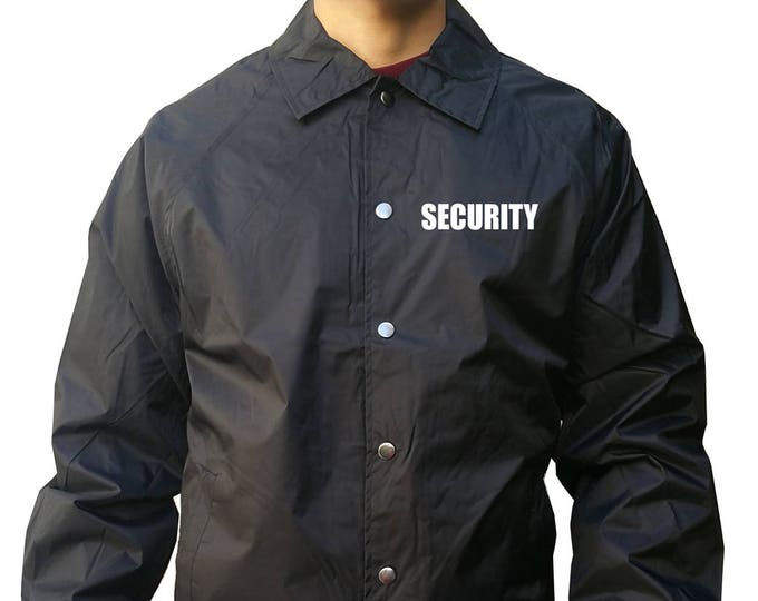 Security Windbreaker Waterproof Black/navy - Etsy