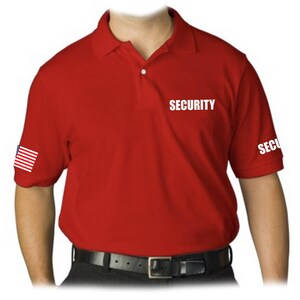 American Security Polo Shirt Black/ Gray/ Navy/ Red/ Royal Blue/ White ...