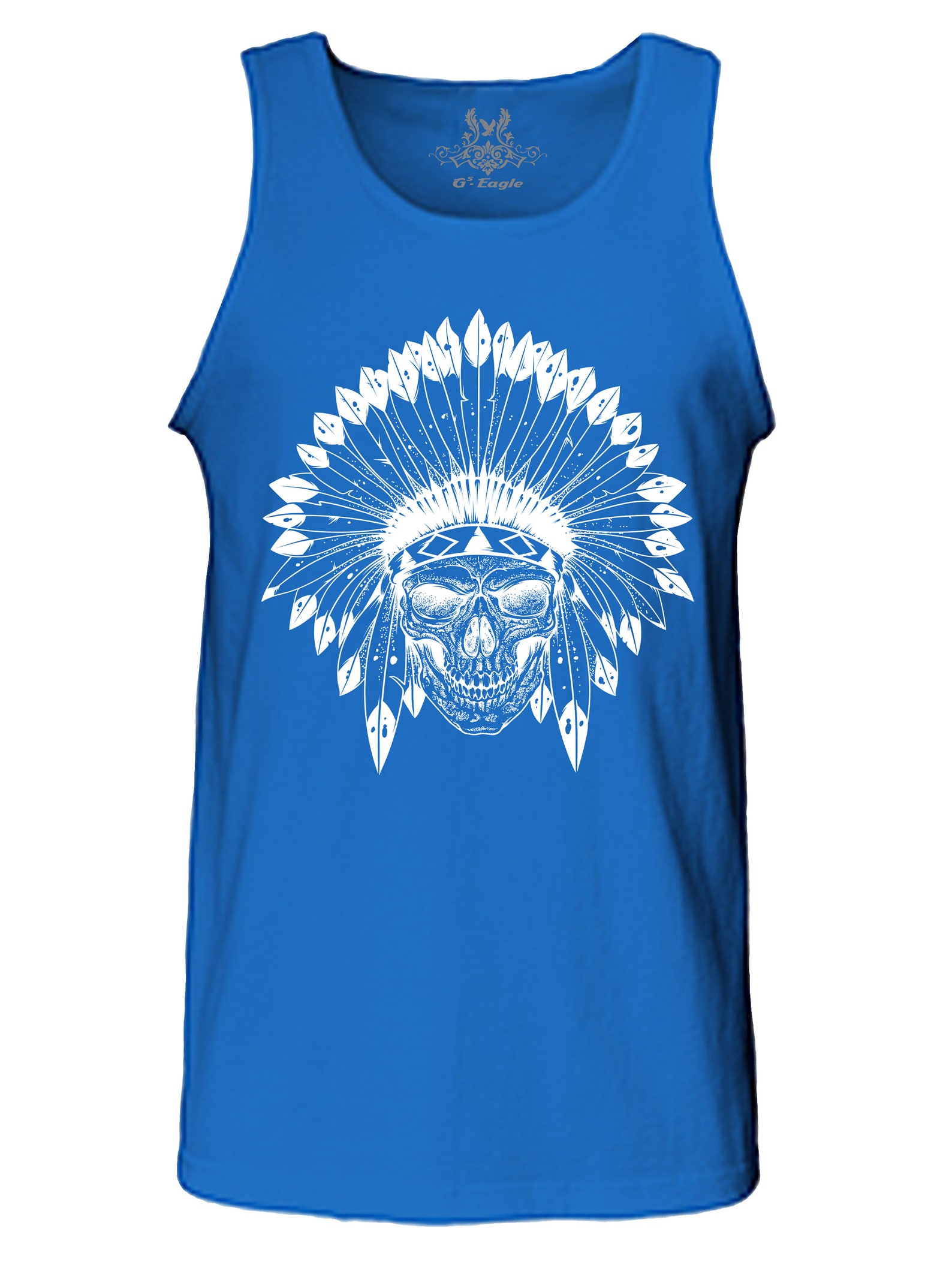 Native Tribe Indian Skull Tank Top - Etsy