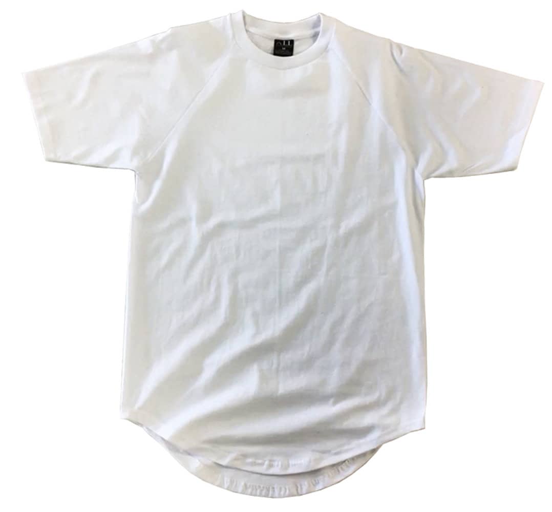 New Mens Drop Tail T-shirt Black/ Charcoal/ Grey/ White | Etsy