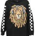Lion Music Black Checkered Long Sleeve Shirt - Etsy