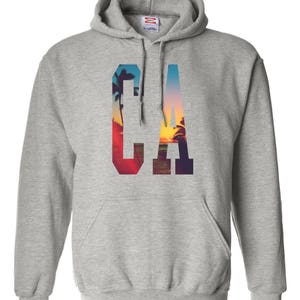 California Logo 'CA' Hoodie - Etsy