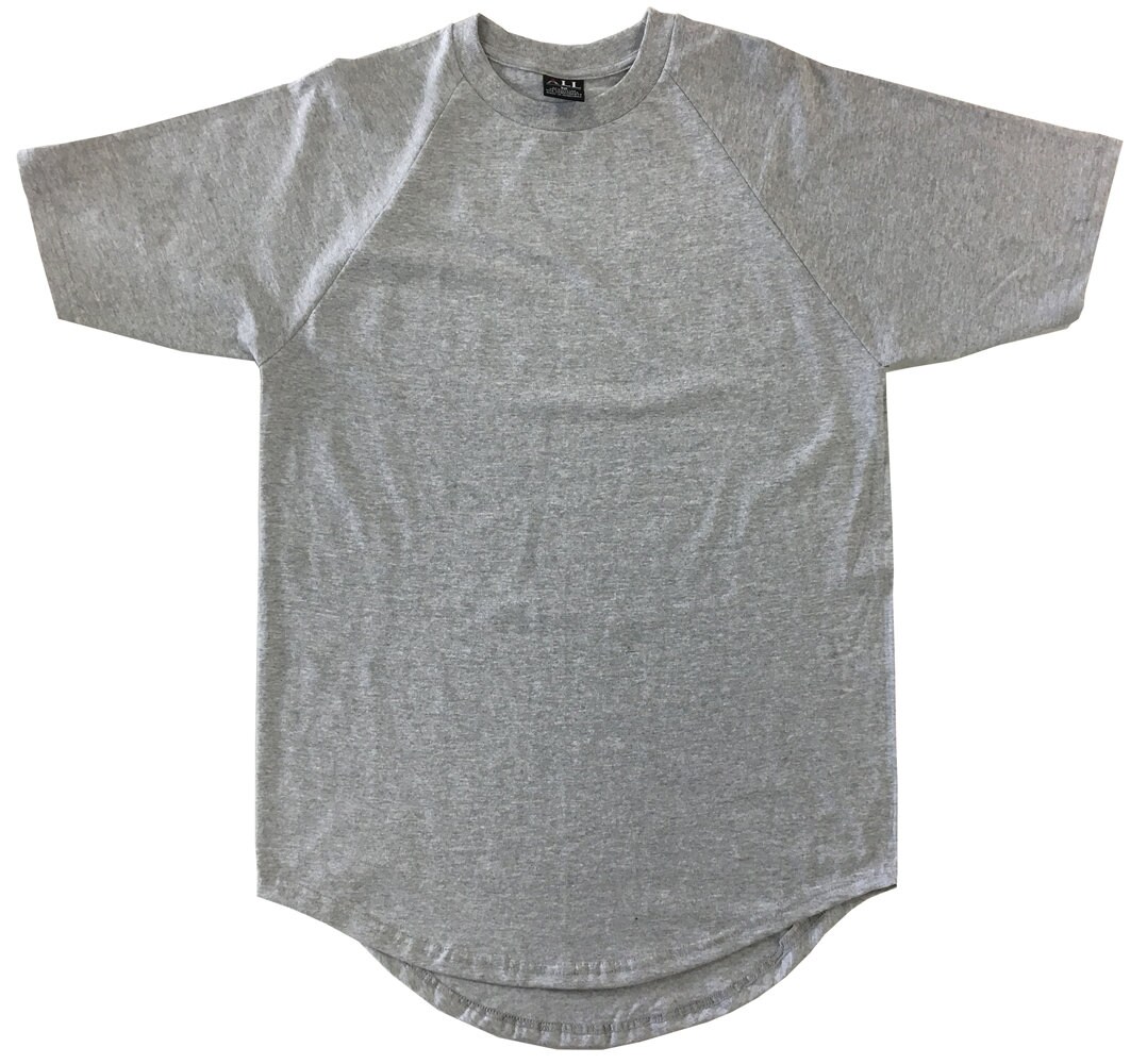 New Mens Drop Tail T-shirt Black/ Charcoal/ Grey/ White | Etsy