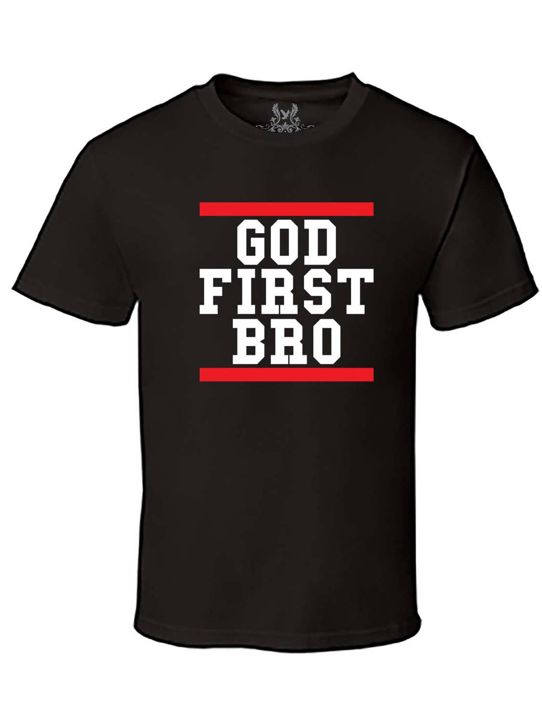 New Men's Printed God First Bro Jesus Love Bible Christian Theme Cotton ...