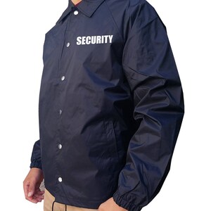 Security Windbreaker Waterproof Black/navy - Etsy