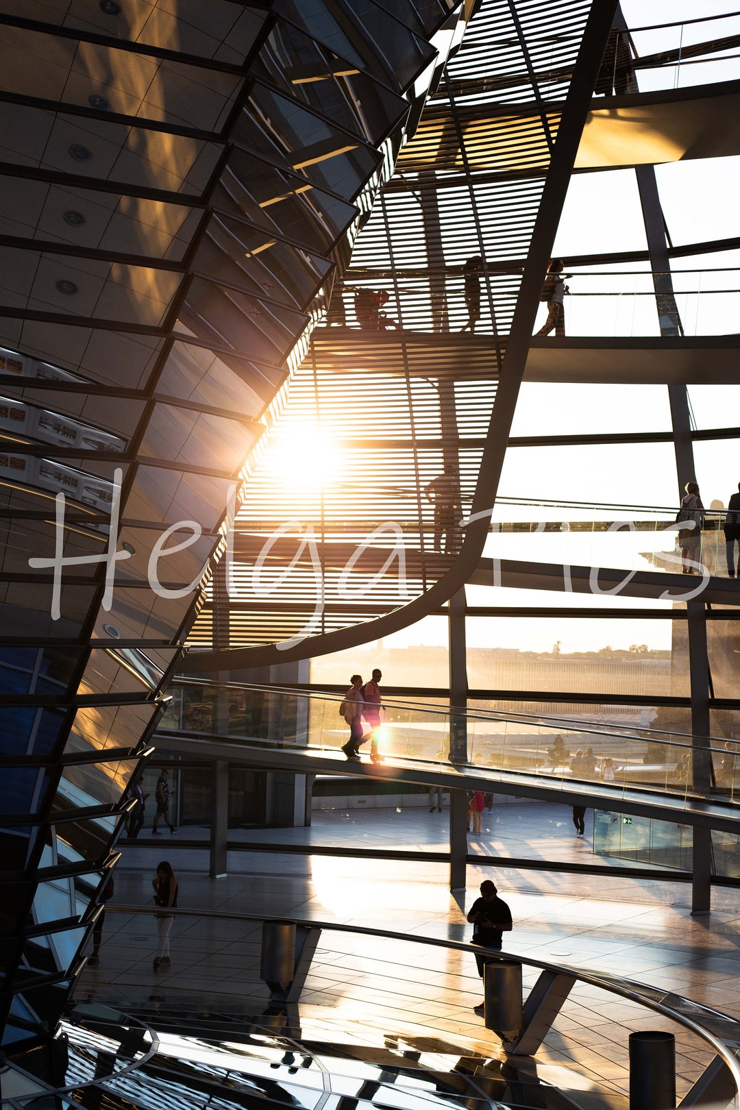Reistag Berlin Golden Hour Photo Color City View Print Street - Etsy