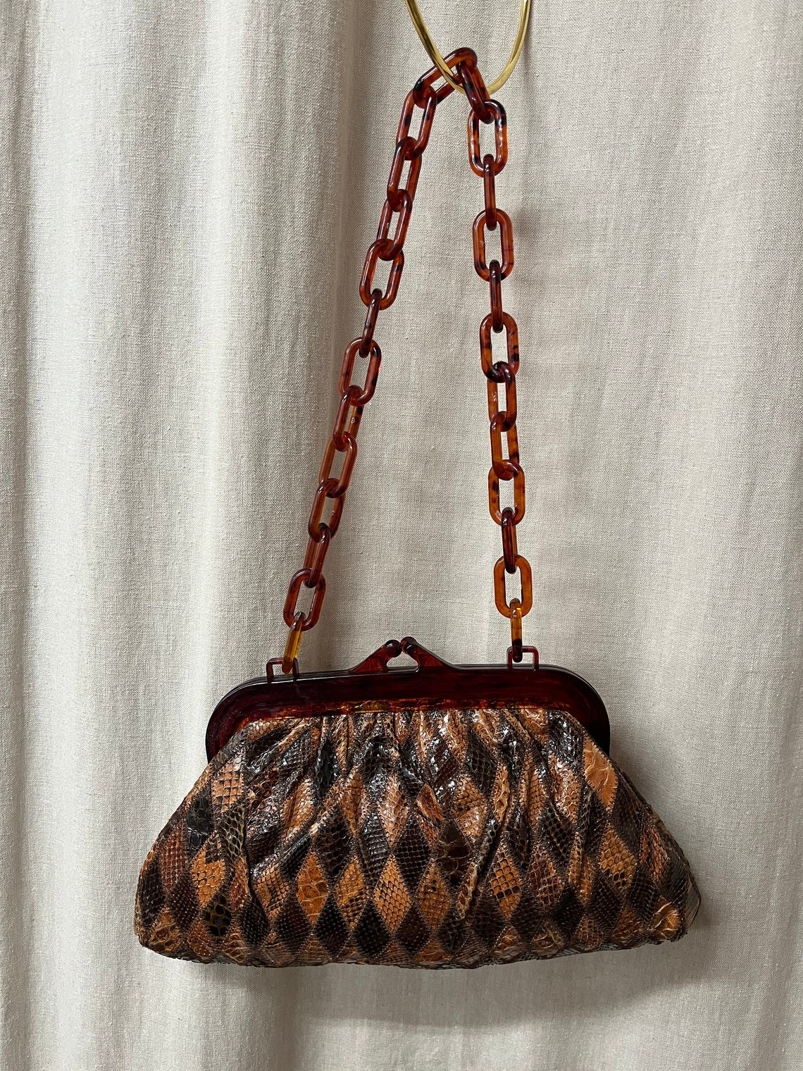 Vintage Bon Goût Snake Skin Handbag Bon Gout Purse - Etsy