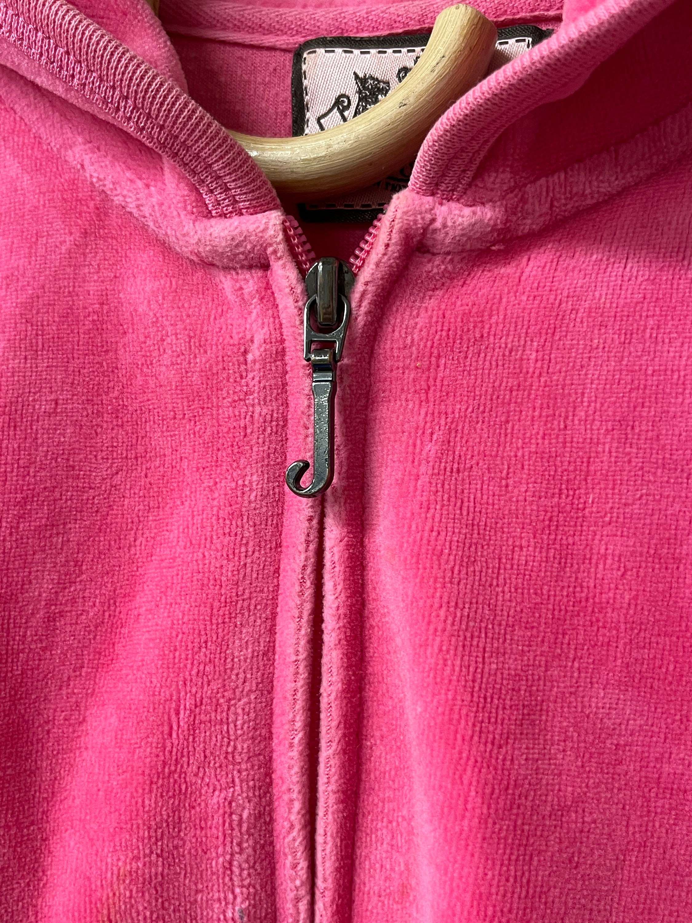 Vintage Juicy Couture Pink Velour Full Zip Track Jacket Hoodie | Etsy