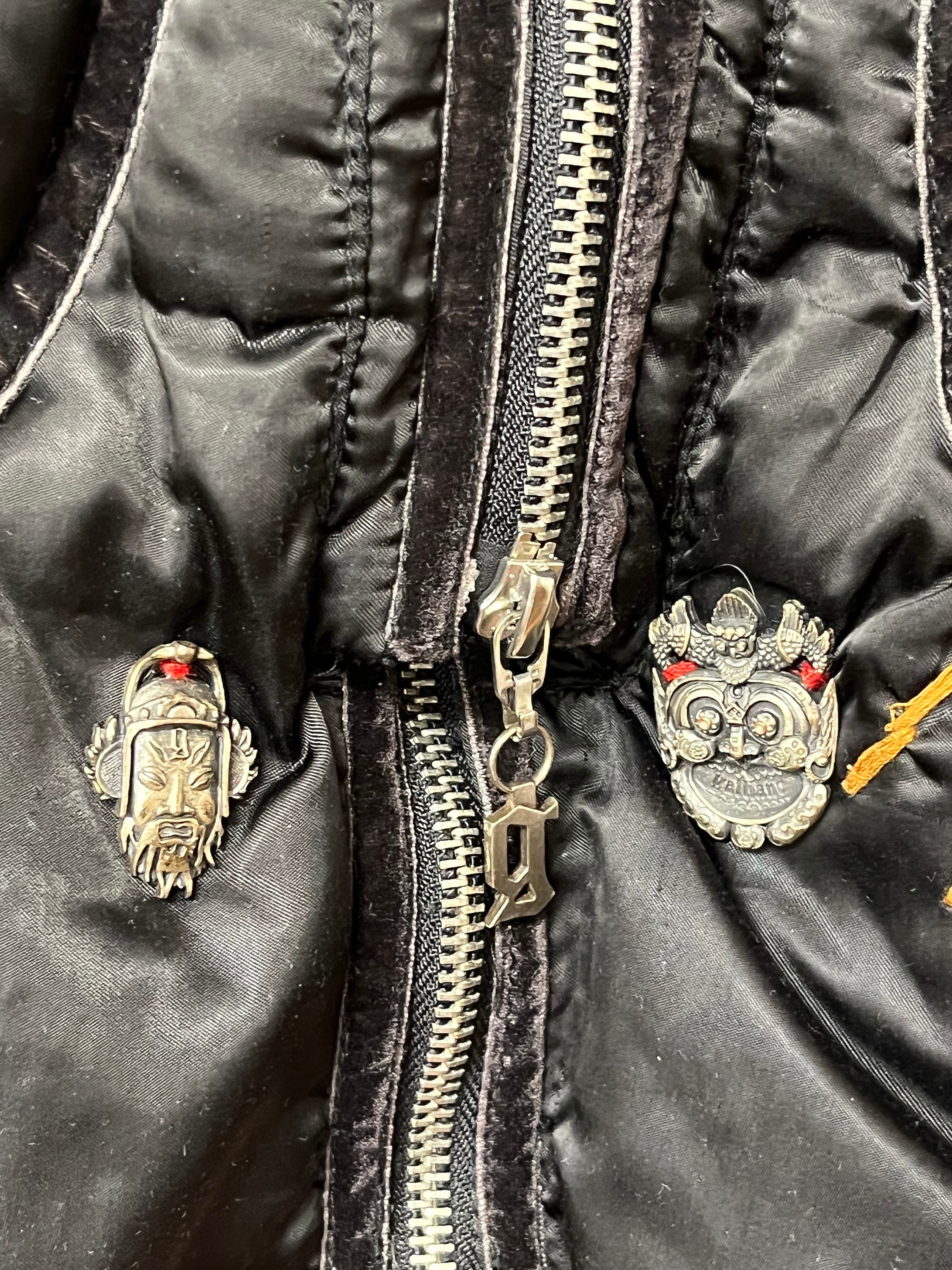 GALLIANO 2000’s Black Puffer Jacket Goose Down Puffer Jacket Real ...