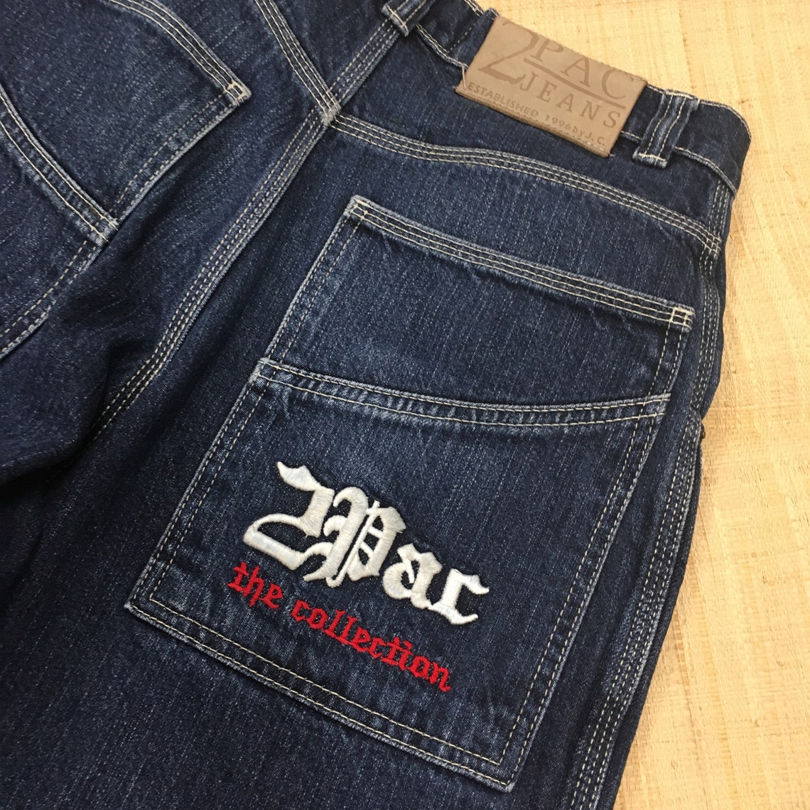 2Pac Jeans von J.C. Design Größe 28 Vintage 2Pac Männer 90er Hip Hop ...