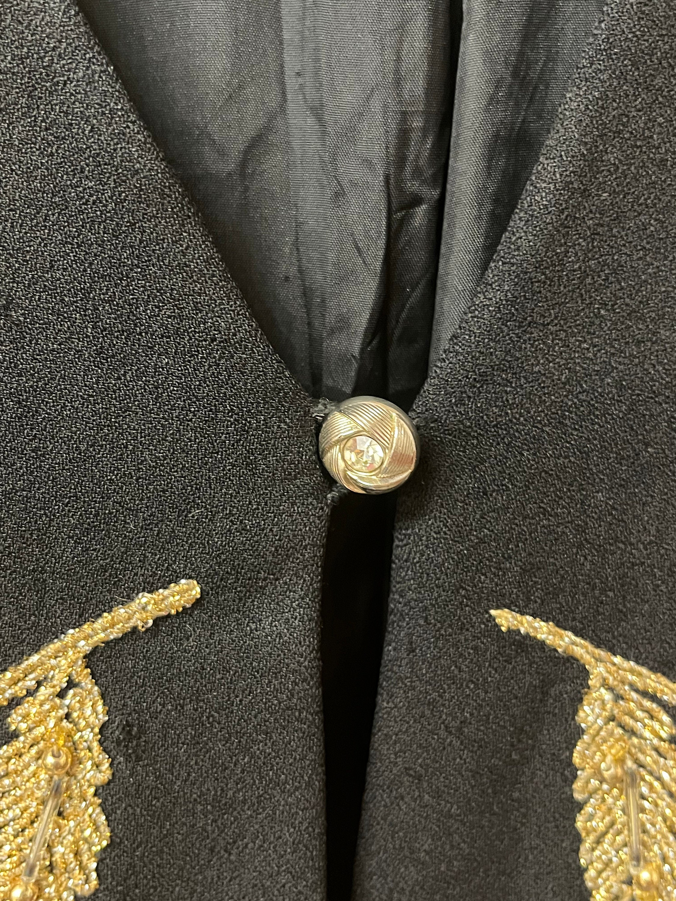 King Luxury Confection 70’s Vintage Golden Embroidery Vest Floral ...