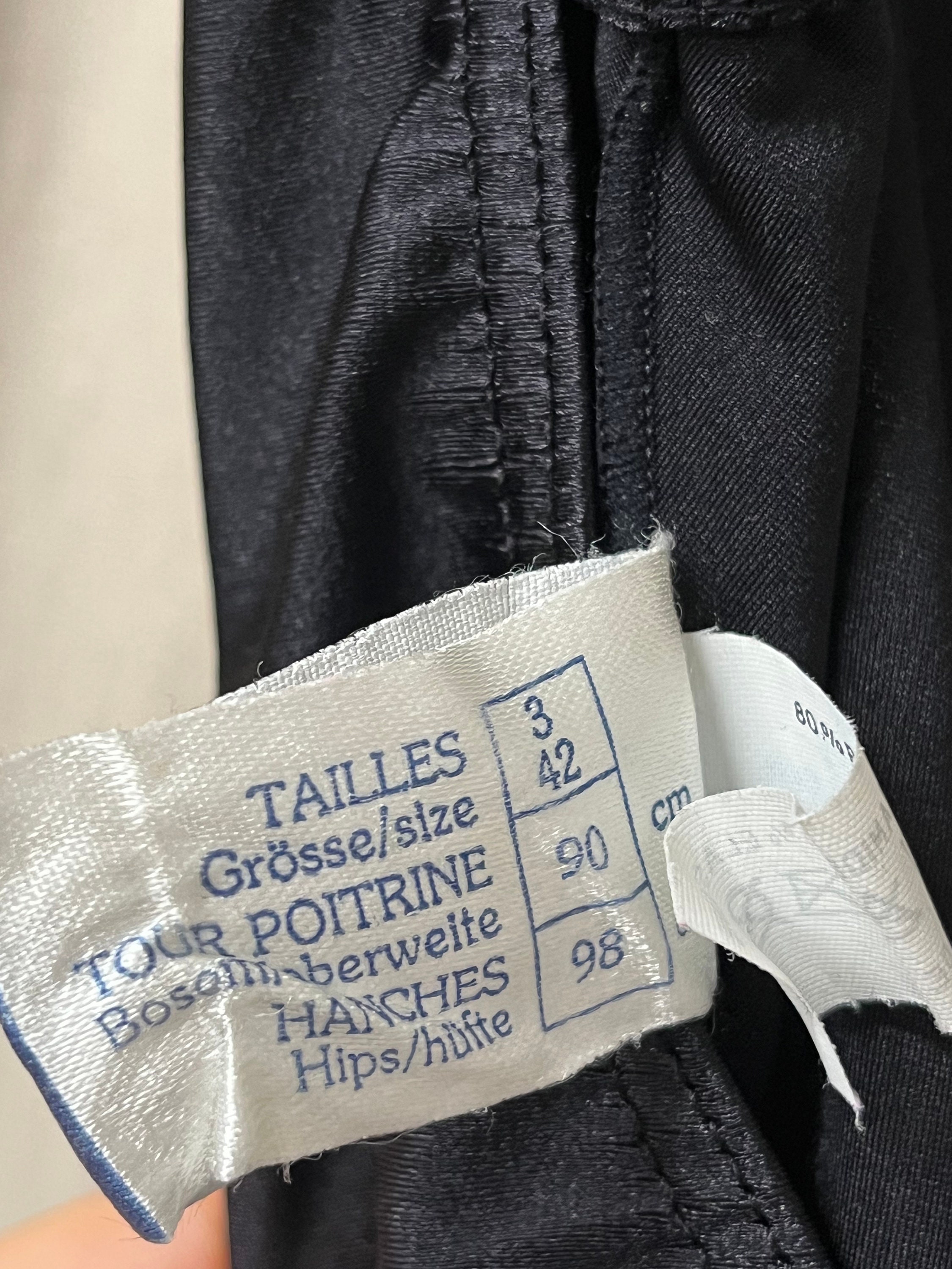 Janine Robin Vintage Swimsuit Black White Shell Embroidery Swimming ...