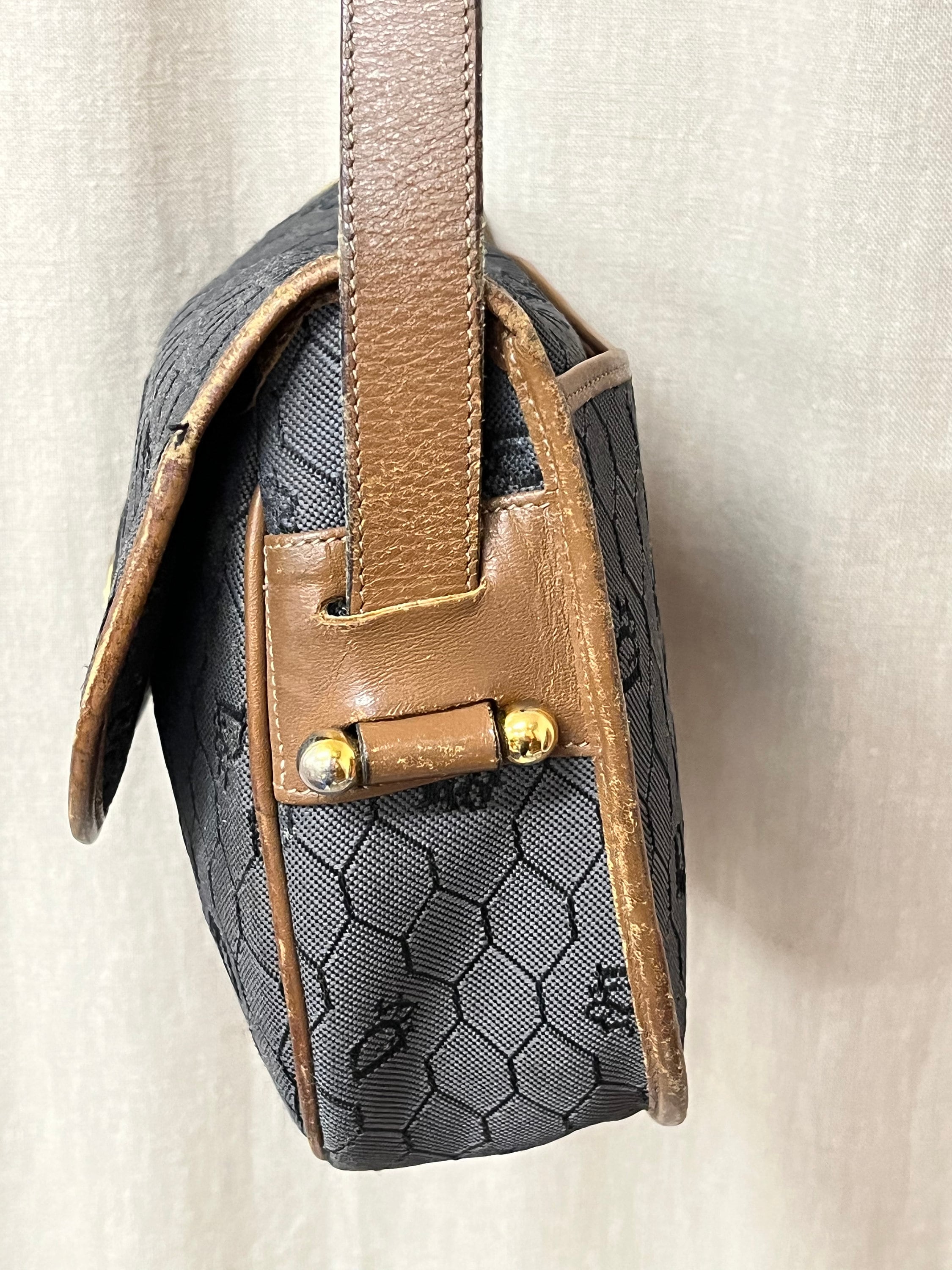 Vintage Christian Dior 80's Shoulder Purse Brown Honeycomb - Etsy