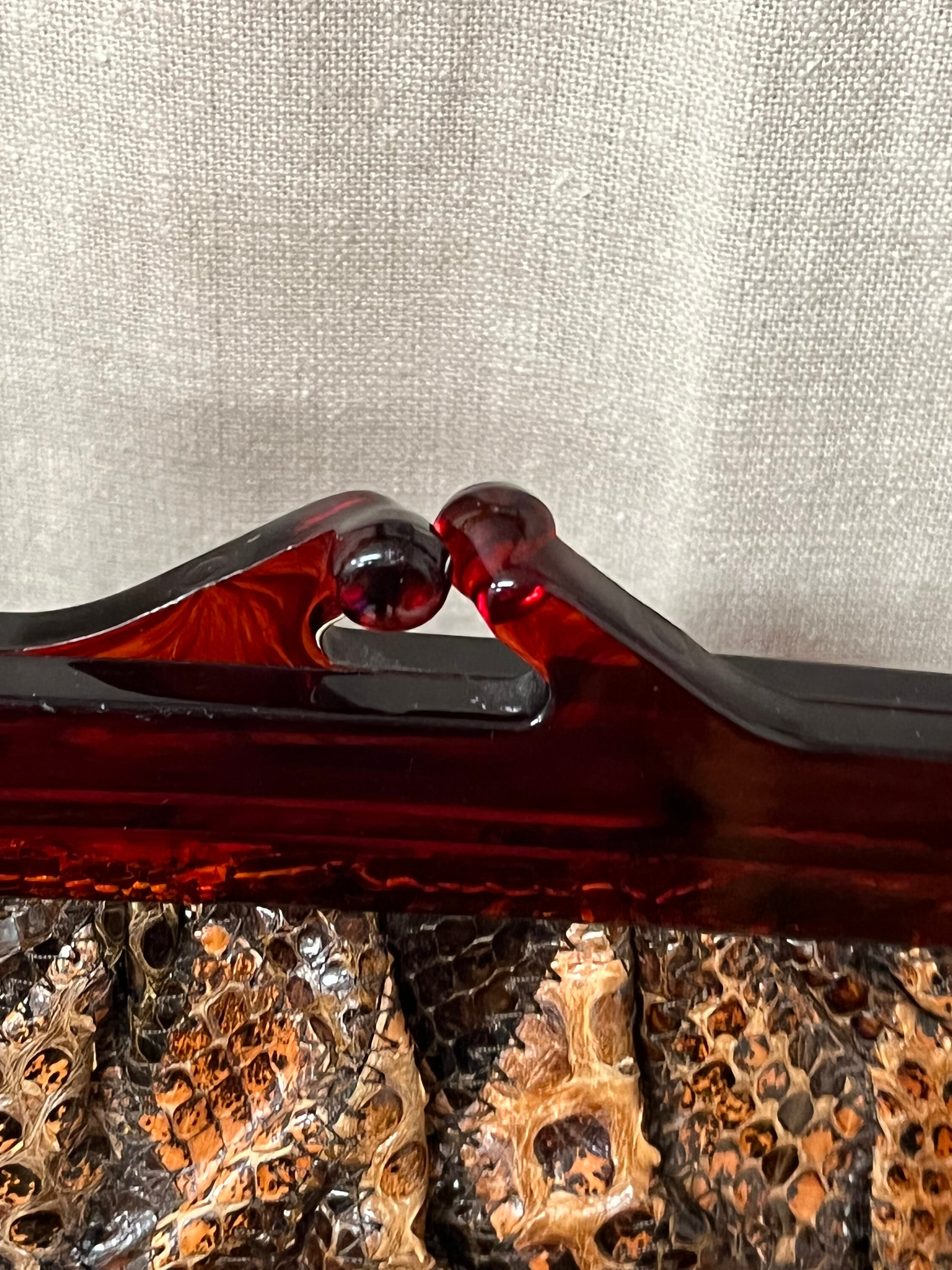 Vintage Bon Goût Snake Skin Handbag Bon Gout Purse - Etsy