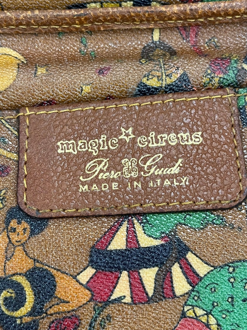 Vintage Piero Guidi Magic Circus Leather Crossbody Laptop Bag - Etsy