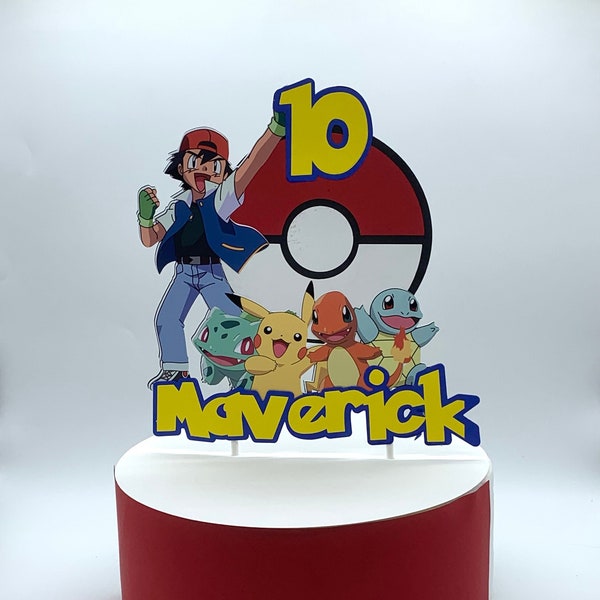 Pokemons Cake Topper - Etsy