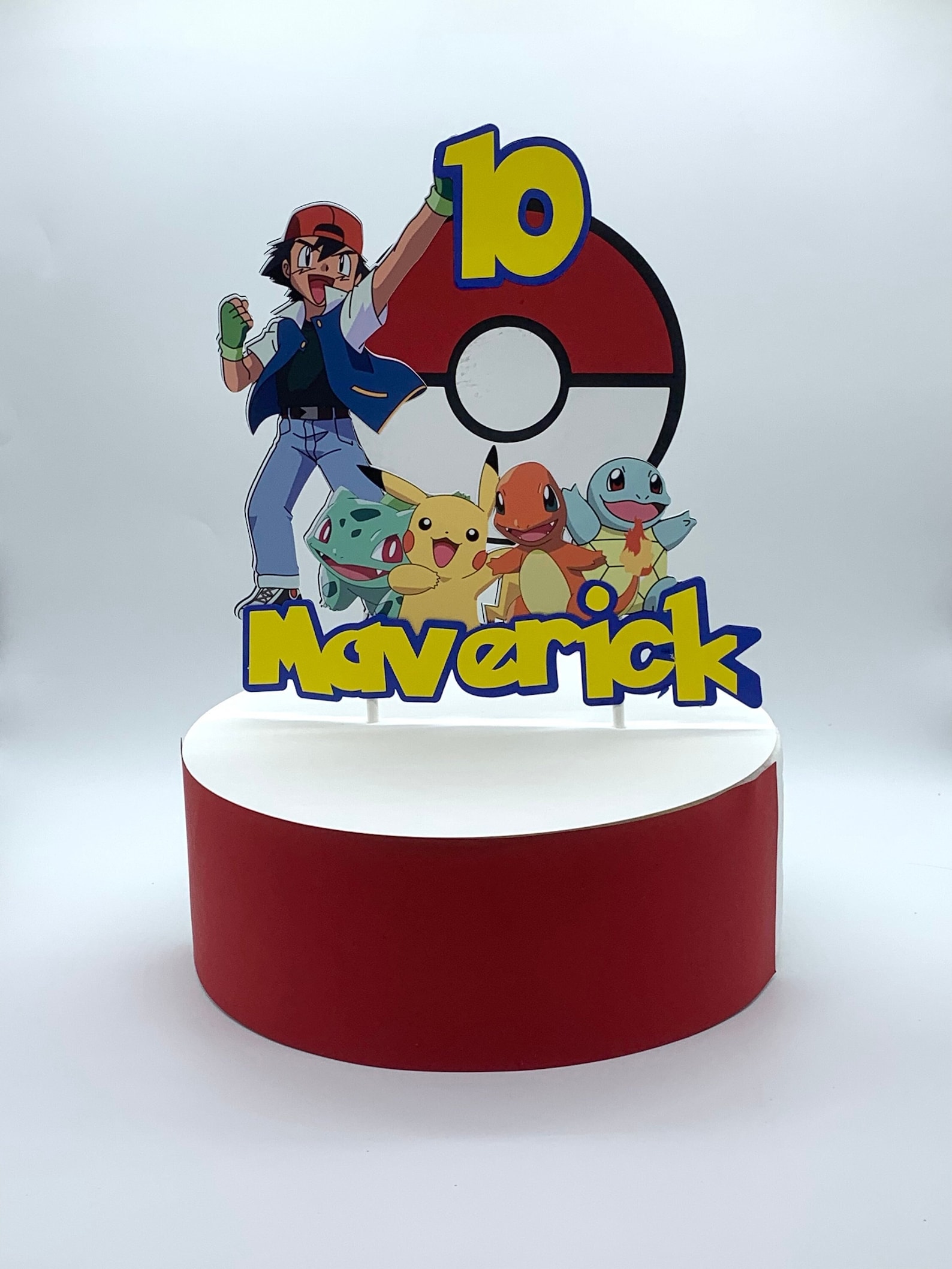 Personalized POKEMON Cake Topper Party Picks - Etsy Canada
