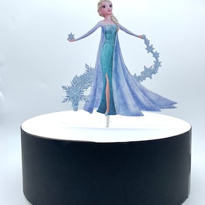 ELSA FROZEN Cake Topper - Print Out - Cutout- - Etsy