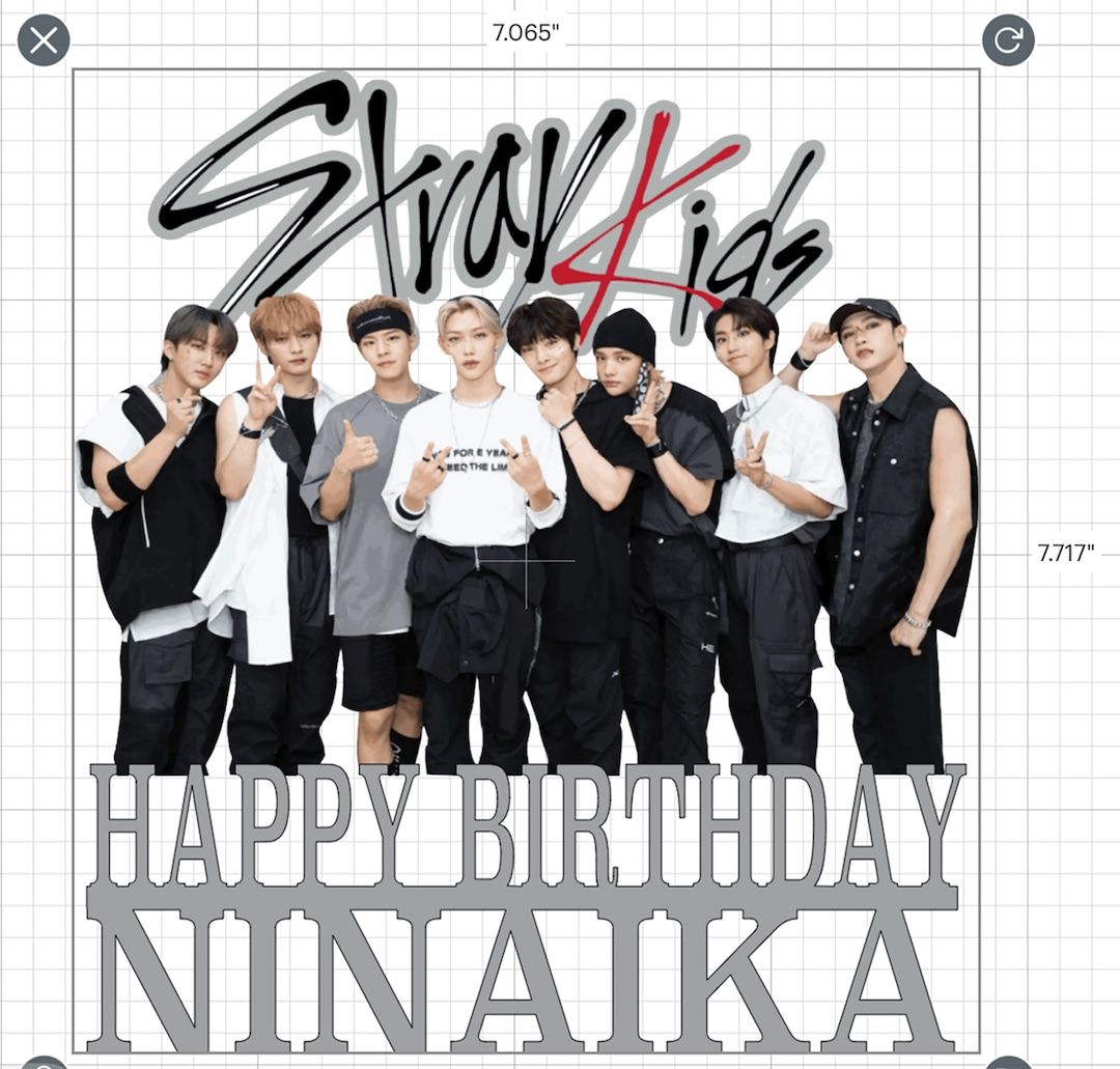 Personalized STRAY KIDS Cake Topper - Kpop - Birthday - Etsy