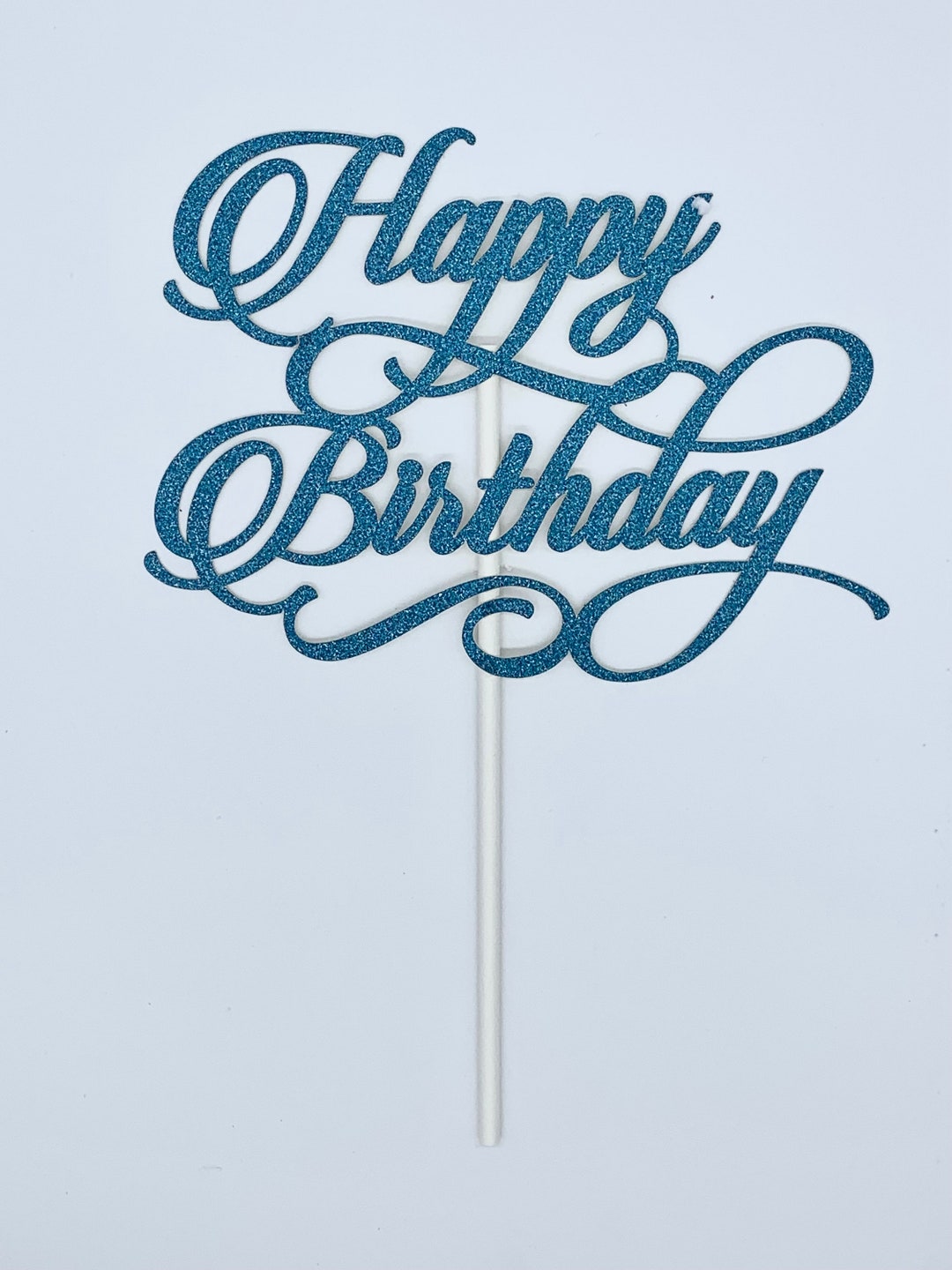 HAPPY BIRTHDAY Cake Topper Cutout - Etsy