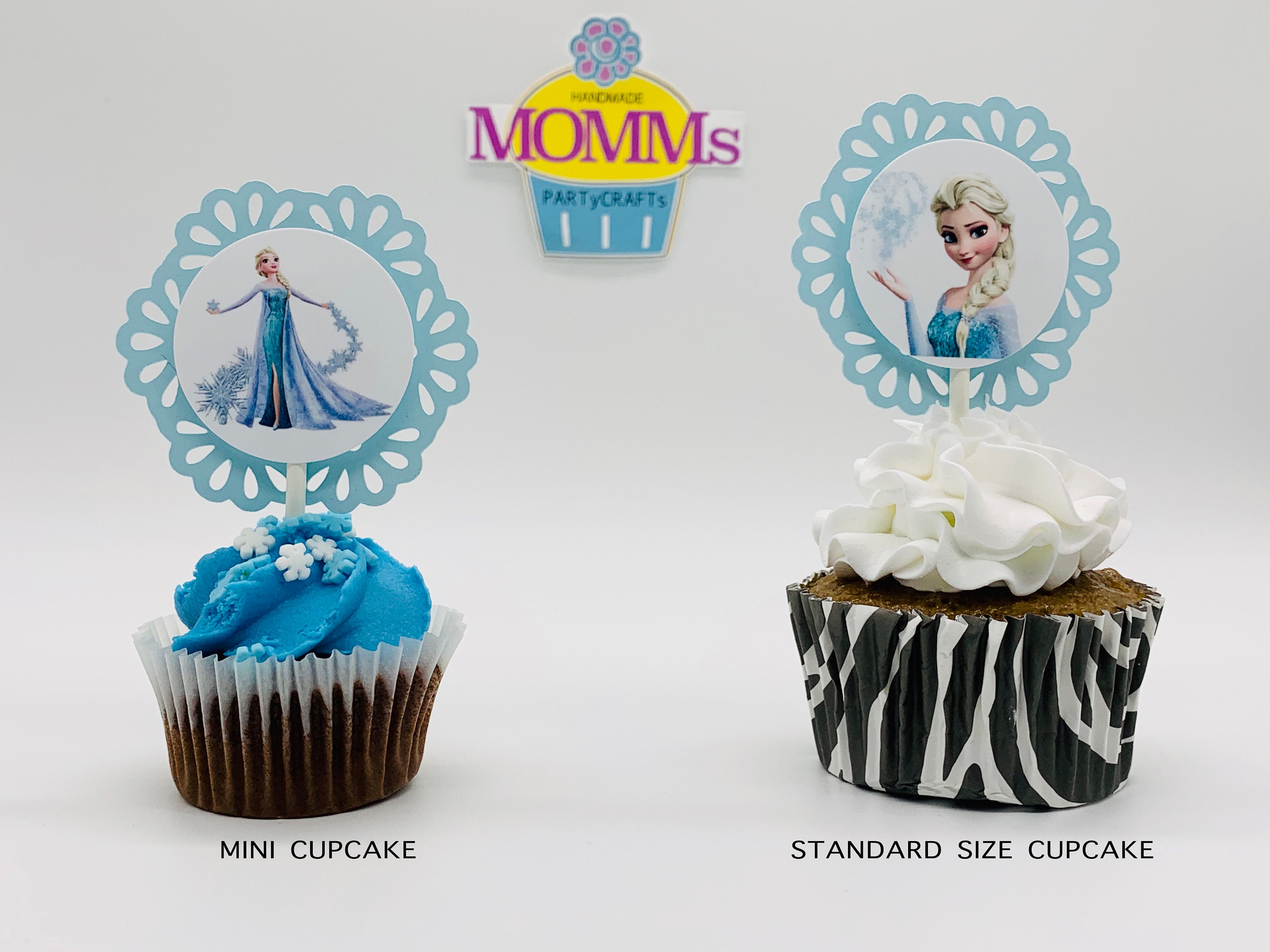 ELSA FROZEN Cupcake Toppers - Party Picks - Disney ( Daisy Pattern ...