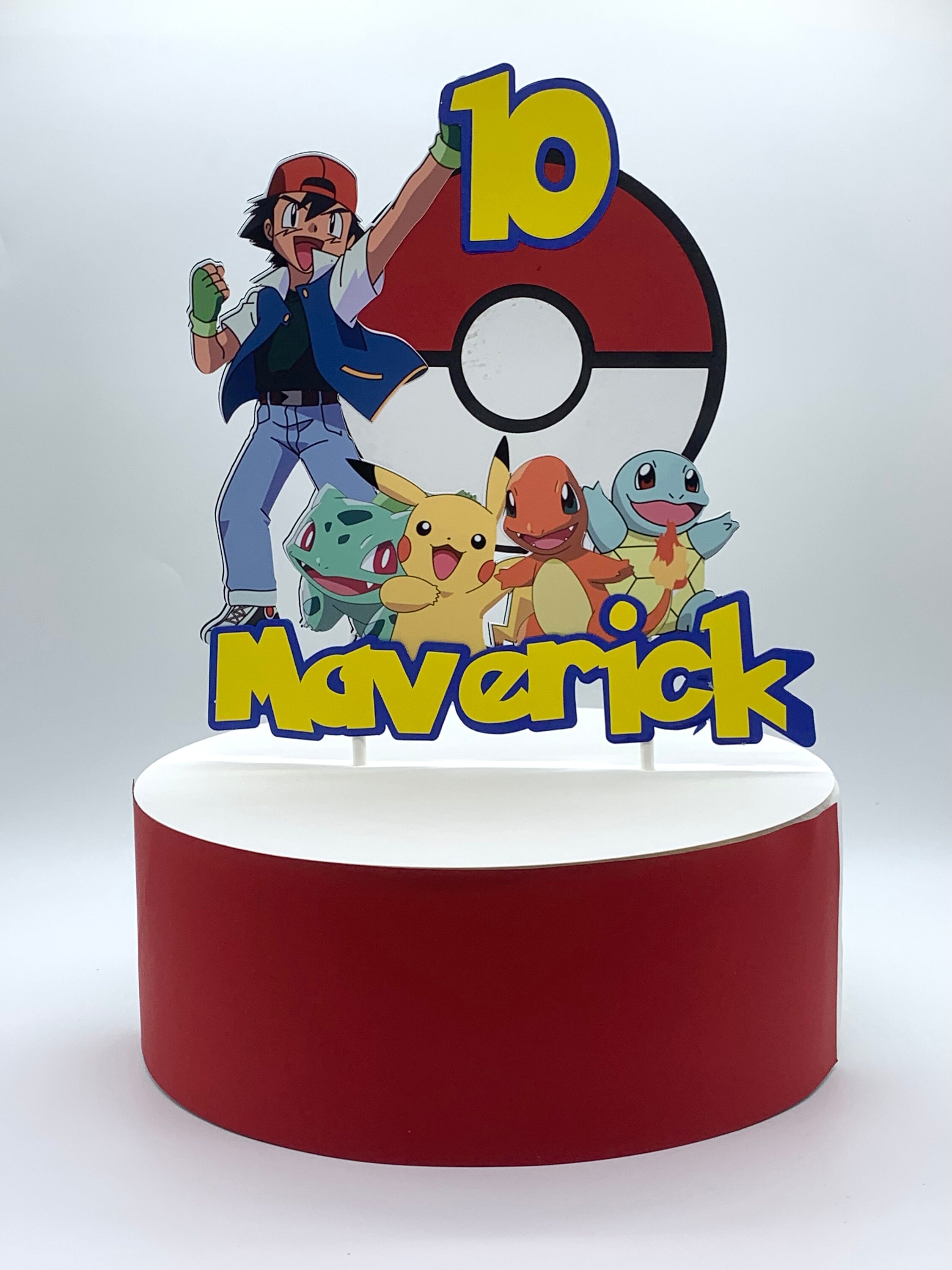 Personalized POKEMON Cake Topper Party Picks - Etsy Canada
