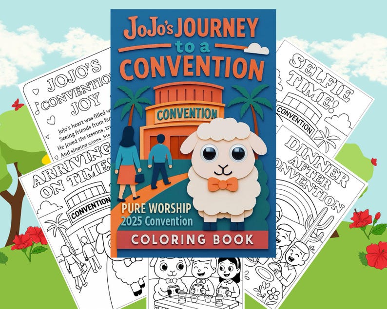 JW Digital Coloring Book " Jojo's Journey to a Convention " Pure ...