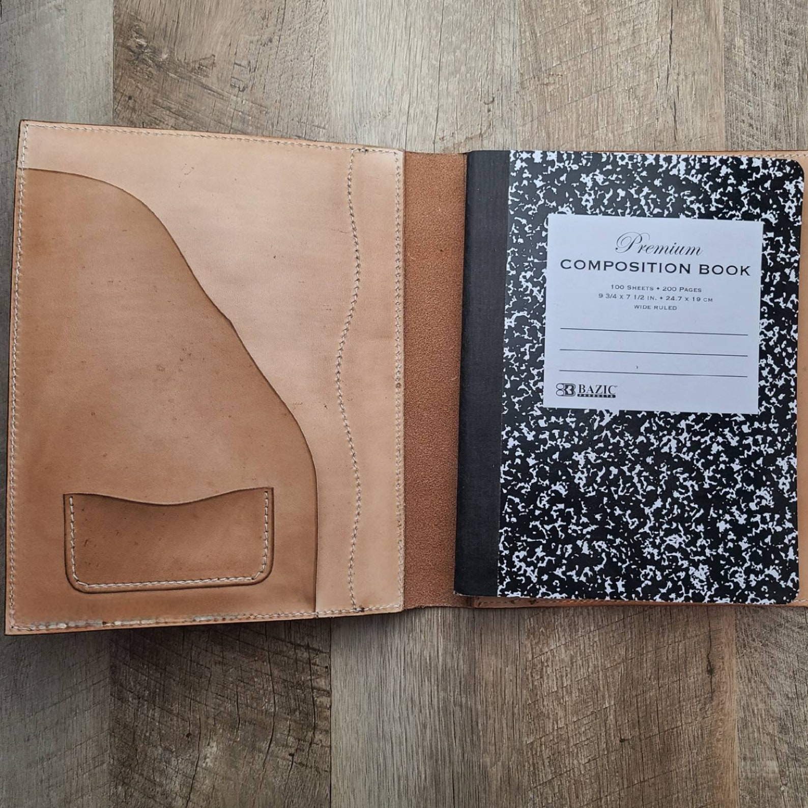 Leather Composition Notebook Cover - Etsy