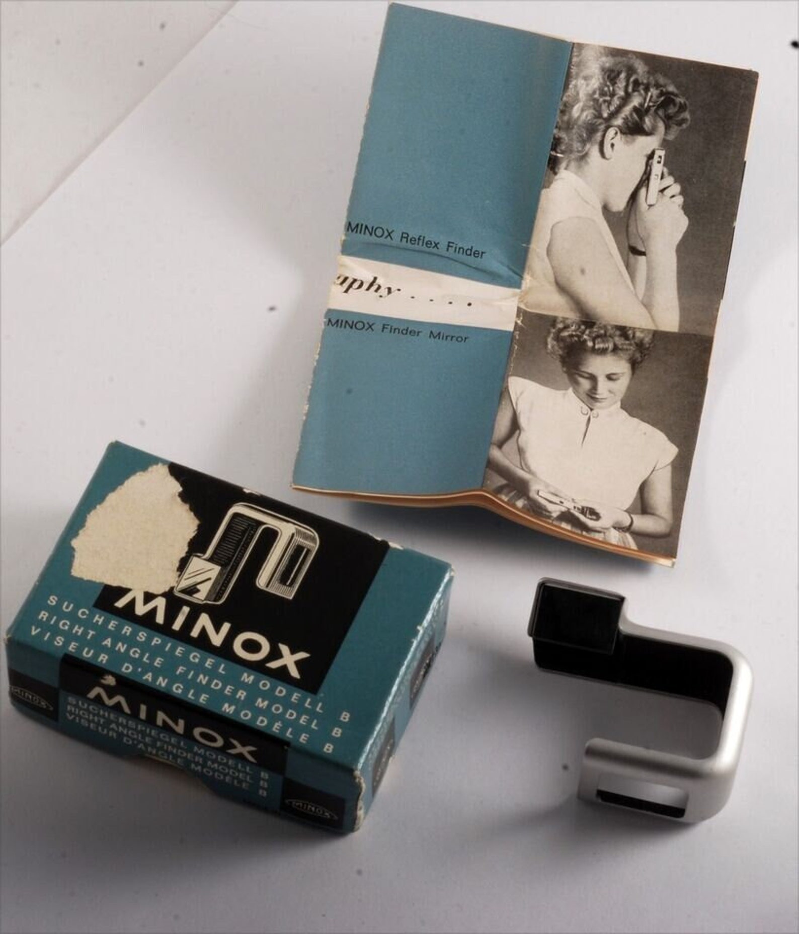 Vintage Collectible 1950s Minox Spy Camera Right Angle Finder Model B Box & Manual - Etsy