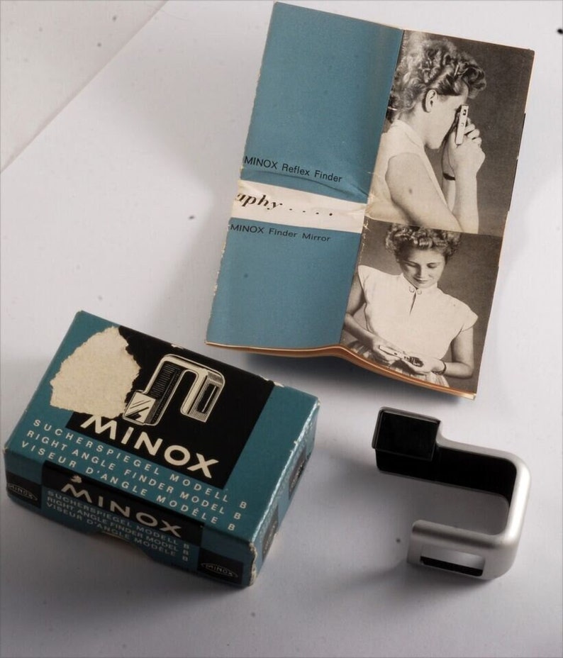 Vintage Collectible 1950s Minox Spy Camera Right Angle Finder Model B ...