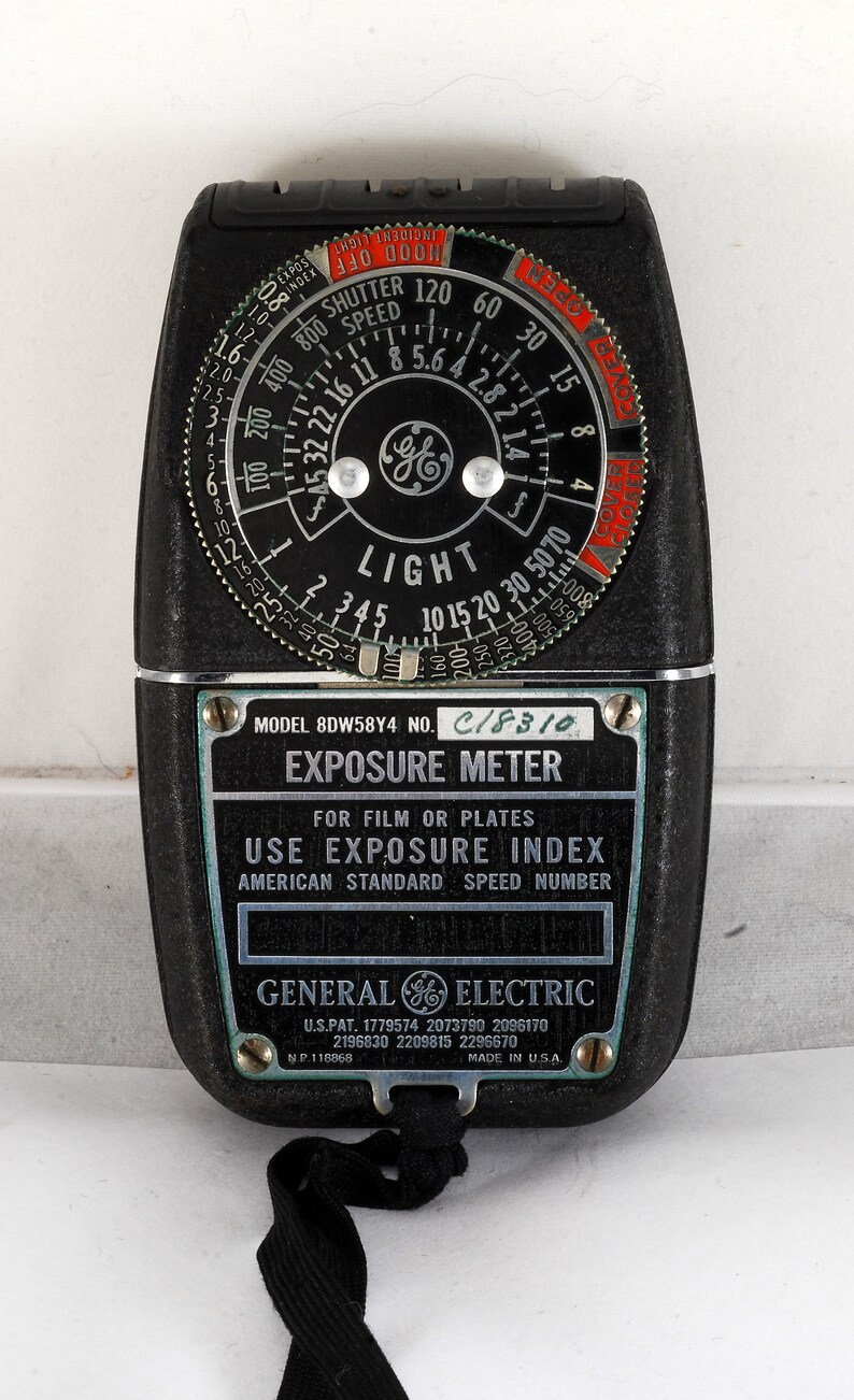 Vintage GE General Electric Light Meter Type DW-58 (8DW58Y4) Foot ...