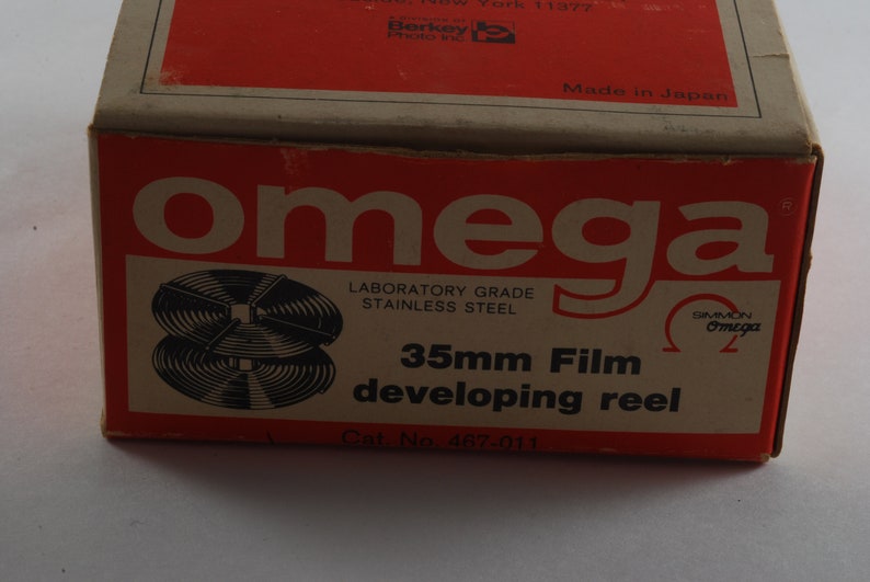 Omega 467-011 35mm Film Developing Reel Darkroom Film JAPAN Stainless ...