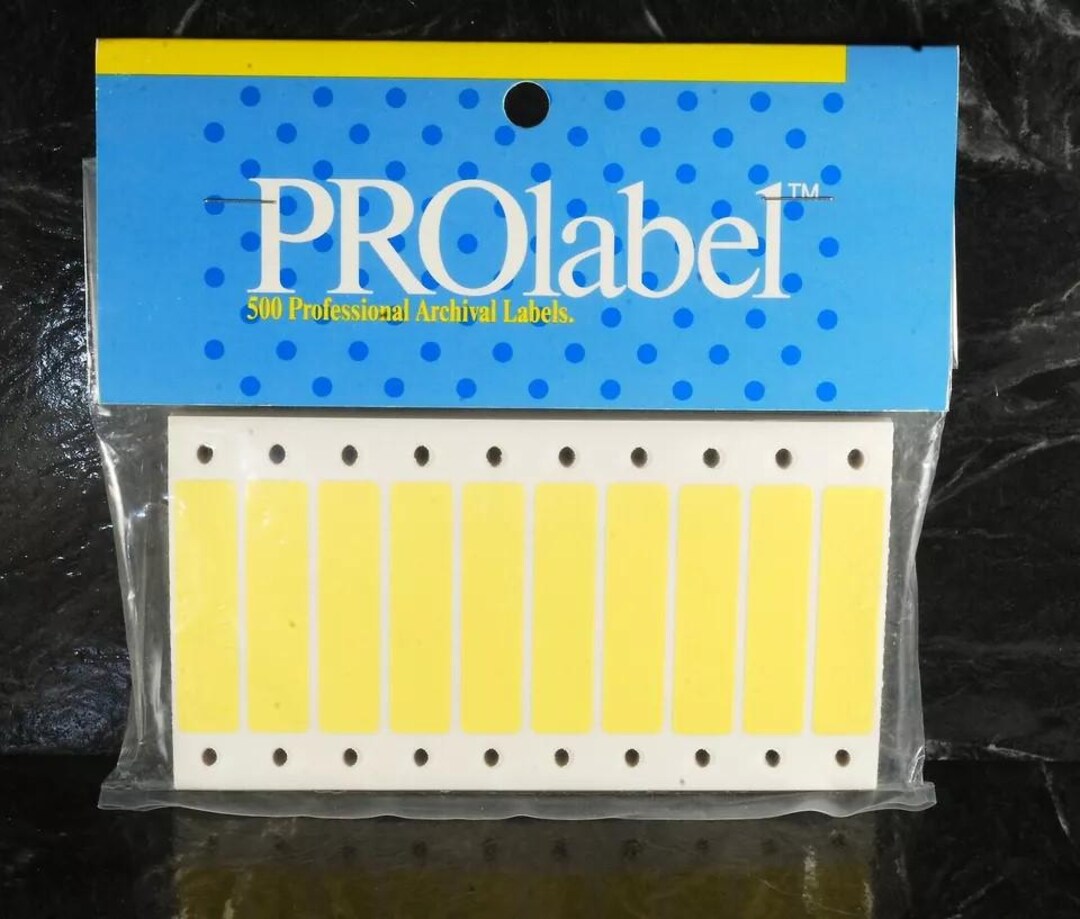 Slidescribe 500 PRO Archival Labels 35mm Slides #997-046 STD YELLOW - Etsy