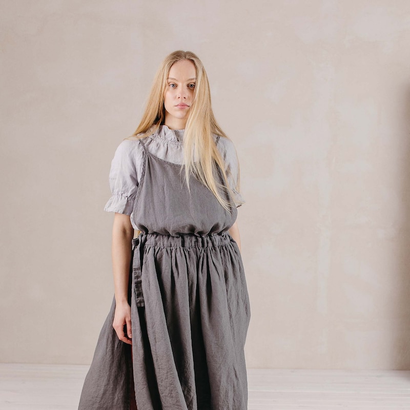 Linen Pinafore - Etsy