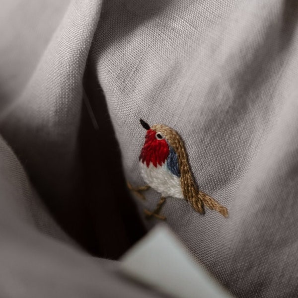 Robin Embroidery - Etsy
