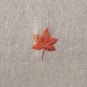 Handmade Embroidery maple Leaf Customized Personalised Items Optional ...