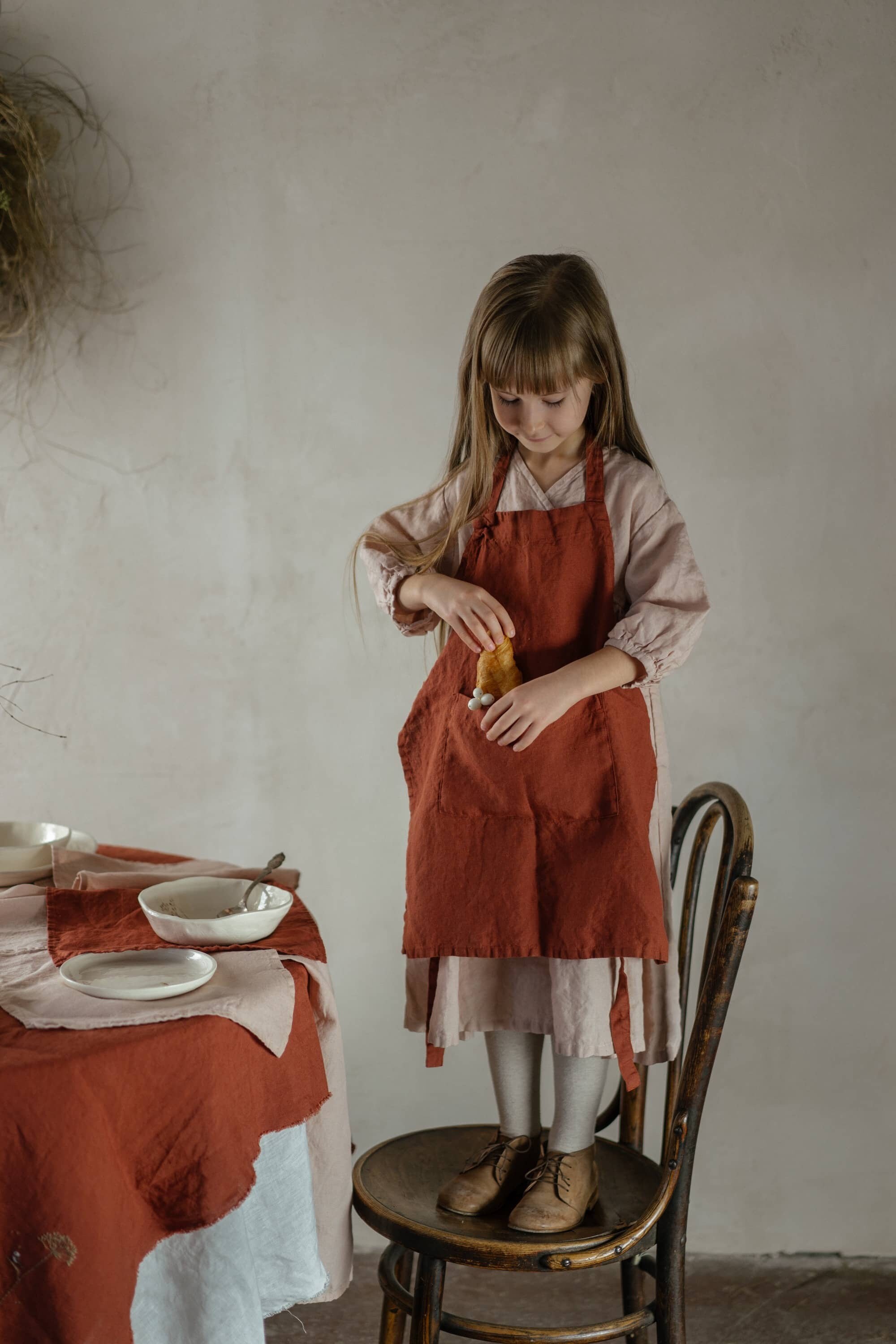 Traditional Linen Apron for Kids / Children Apron | Etsy